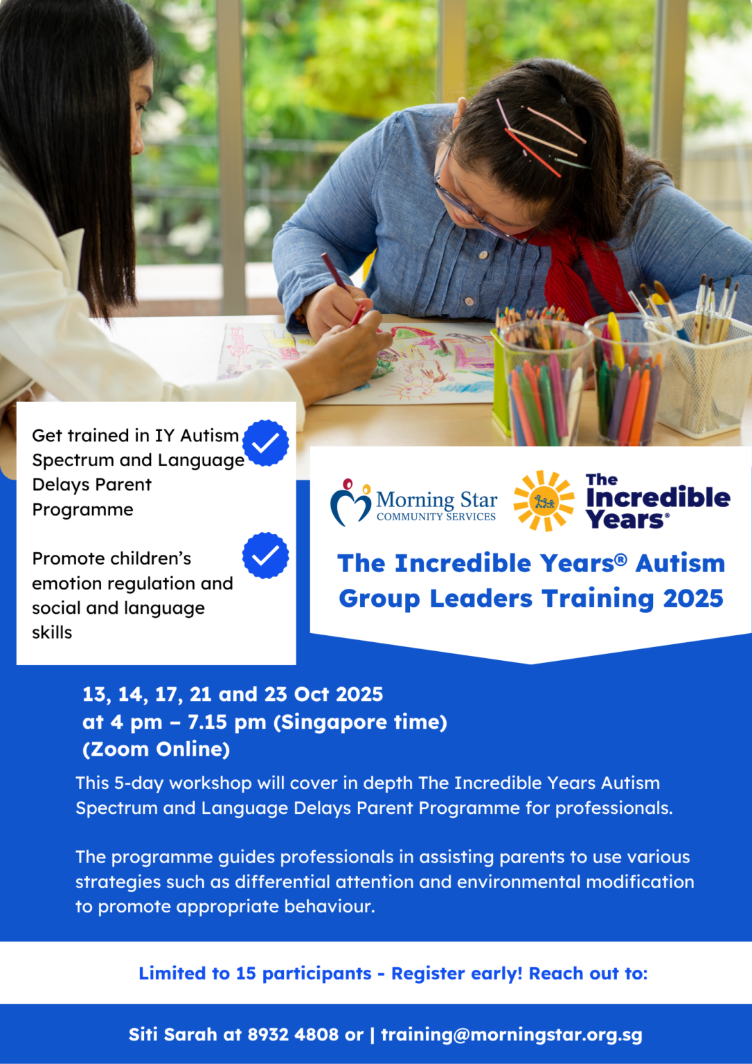 The Incredible Years® Autism Group Leaders Training 2025 - Morning Star